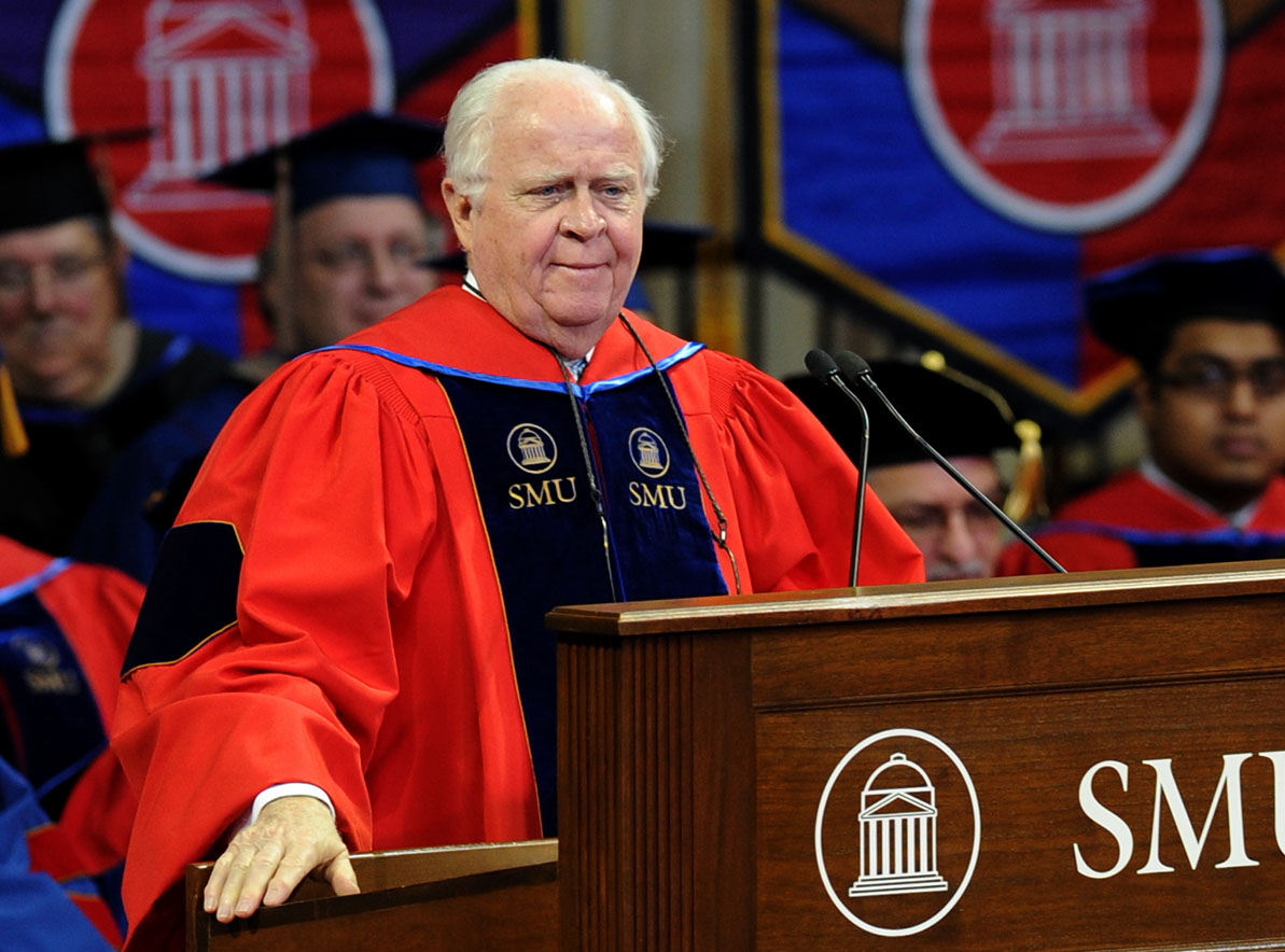Business leader Gerald J. Ford '66 '69 gives Commencement address