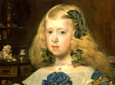 Presenting Infanta Margarita in a Blue Dress by Velázquez