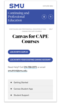 Canvas for CAPE Courses
