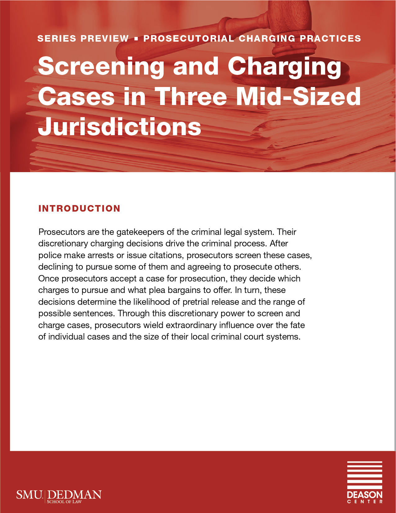 Prosecutorial Discretion - SMU Dedman School of Law