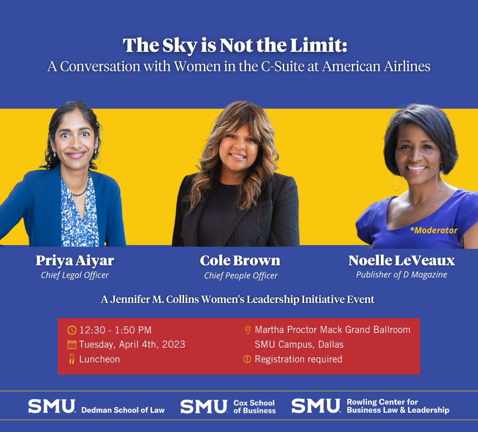 SMU Dedman Law – Jennifer M. Collins – Women's Leadership Initiative ...