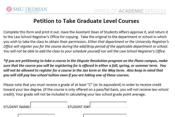 Frequently Used Resources | SMU Dedman School of Law | Dallas Texas