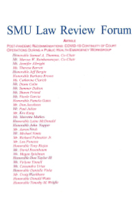 SMU Law Journals - SMU Dedman School of Law