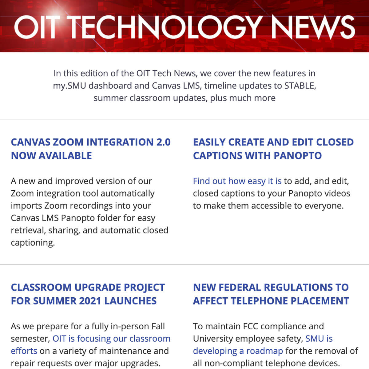 OIT Technology News: Spring 2021 Edition | Office of Information ...