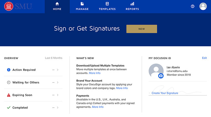 DocuSign | Office of Information Technology | SMU